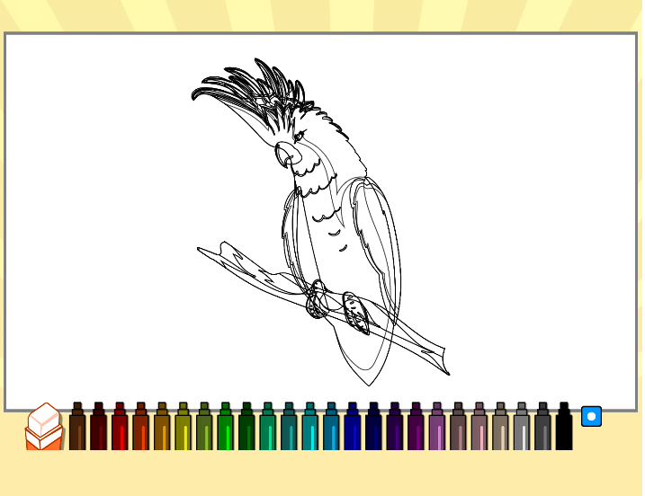 Online Bird Coloring Game For Kids - Bird Pictures