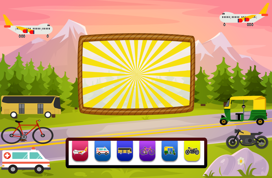 Transportation Sounds For Kids - Vehicle Sounds Games