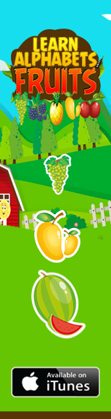 Online Fruit Alphabet - Fruits Name with Pic and Sound.