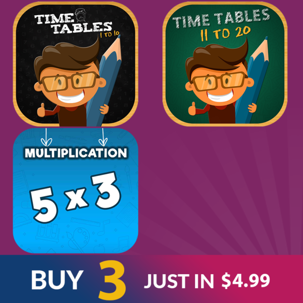 Free Multiplication Apps Bundle for Kids