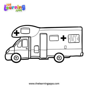 Download free printable Ambulance Worksheet for kids