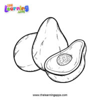 Download Our Free Printable Avocado Coloring Worksheet for Kids