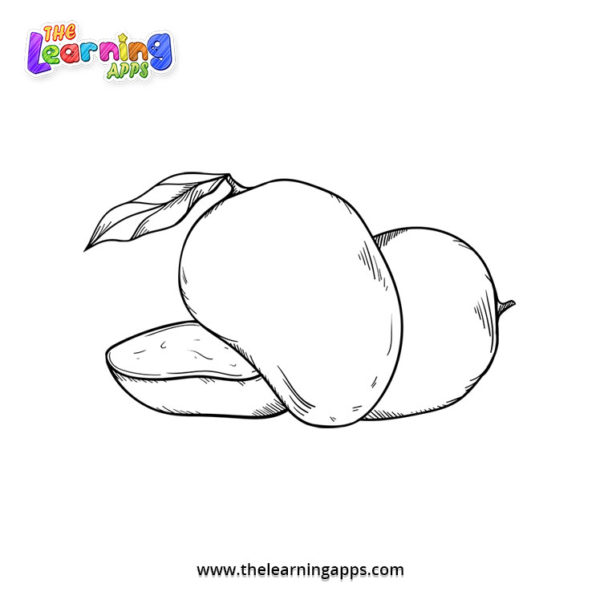 Download Our Free Printable Mango Coloring Worksheet for Kids
