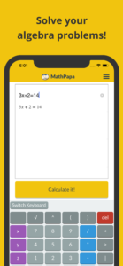 MathPapa App for Kids - MathPapa Algebra Calculator