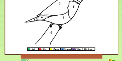 Online Printable Color By Number Coloring Pages for Kids