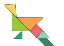 Download Free Printable Tangram Duck Shape and Puzzle for Kids