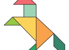Download Free Printable Tangram Cow Shape & Puzzle for Kids