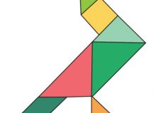 Download Free Printable Tangram Duck Shape and Puzzle for Kids