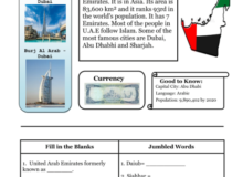 Free Printable Details About Countries Worksheets.