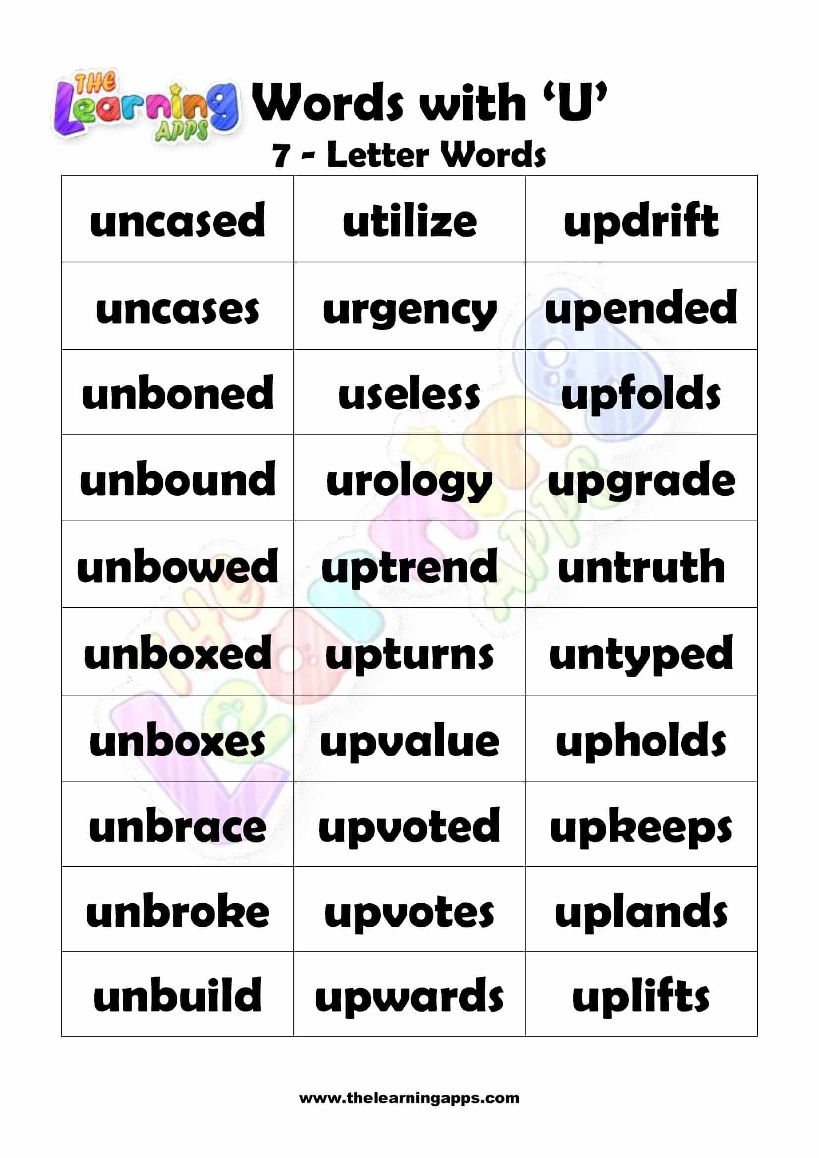 7 Alphabet Words Words With Seven Letters Have Special Significance