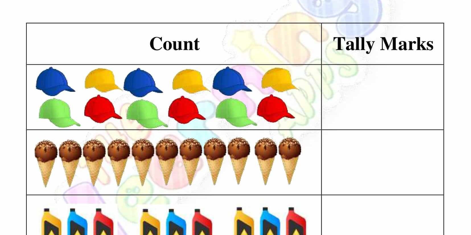 Download our free printable Tally Mark Worksheet 08 for kids