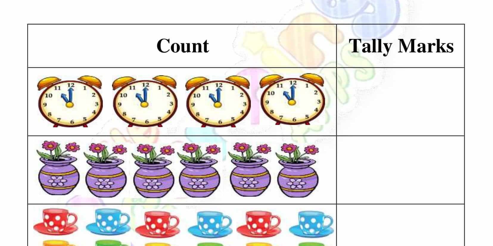 Download our free printable Tally Mark Worksheet 09 for kids