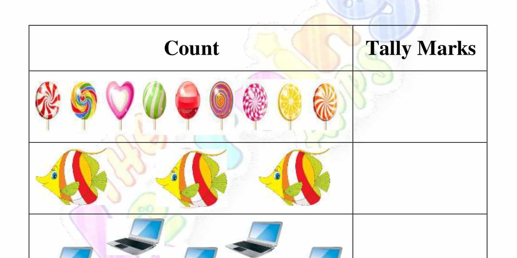 Download our free printable Tally Mark Worksheet 10 for kids