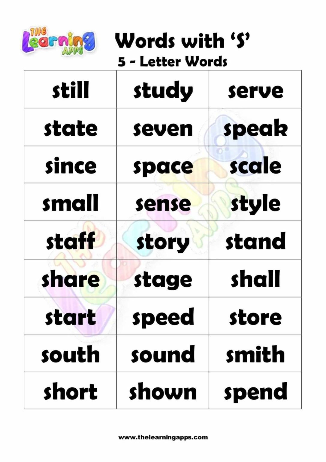 I download Ang Libreng Printable Na 5 LETTER WORD NA NAGMULA SA S I download Ang Libreng Printable Na 5 LETTER WORD NA NAGMULA SA S