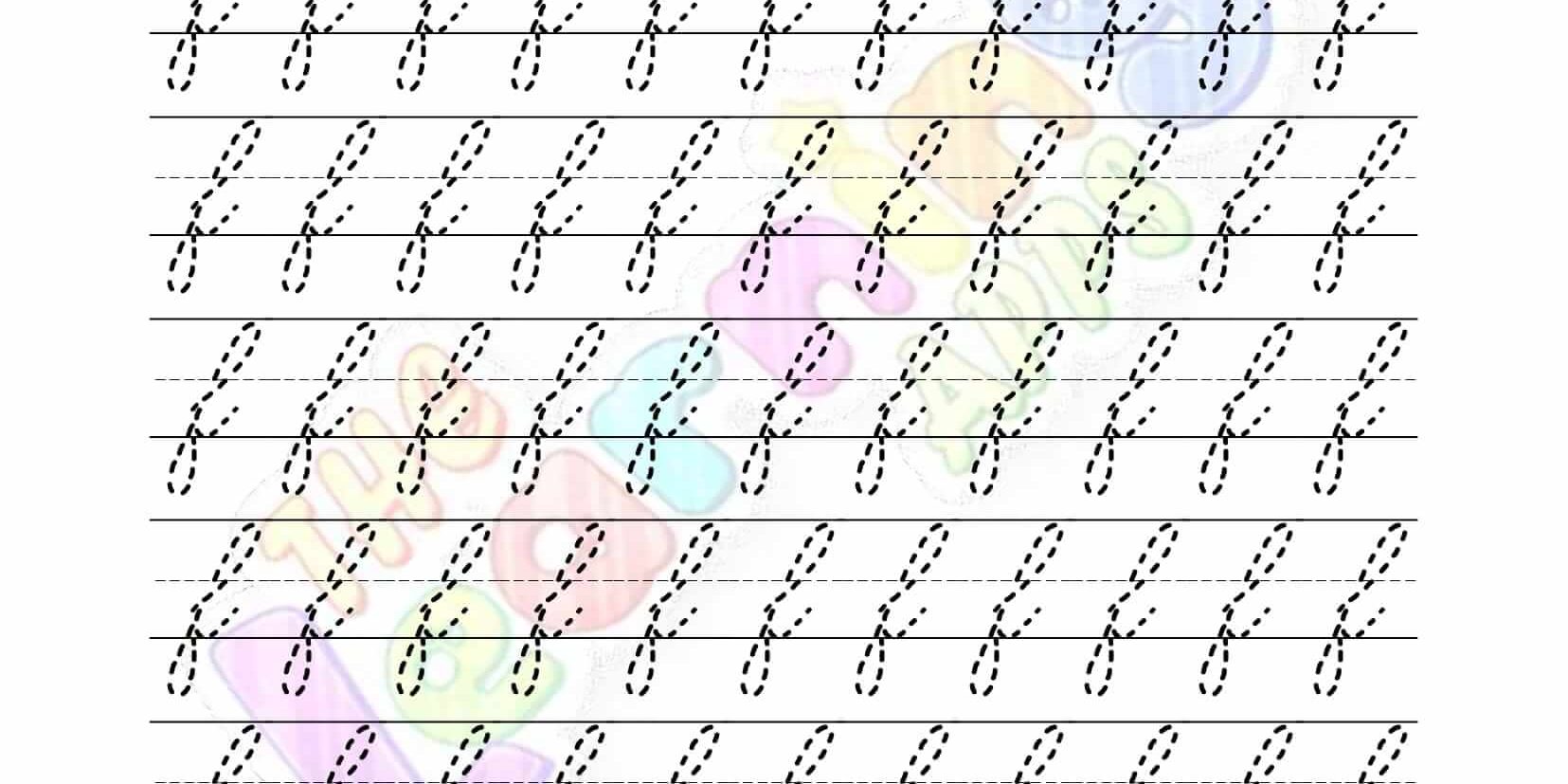 Free Printable Cursive Letter F Writing Grade 1 Worksheets