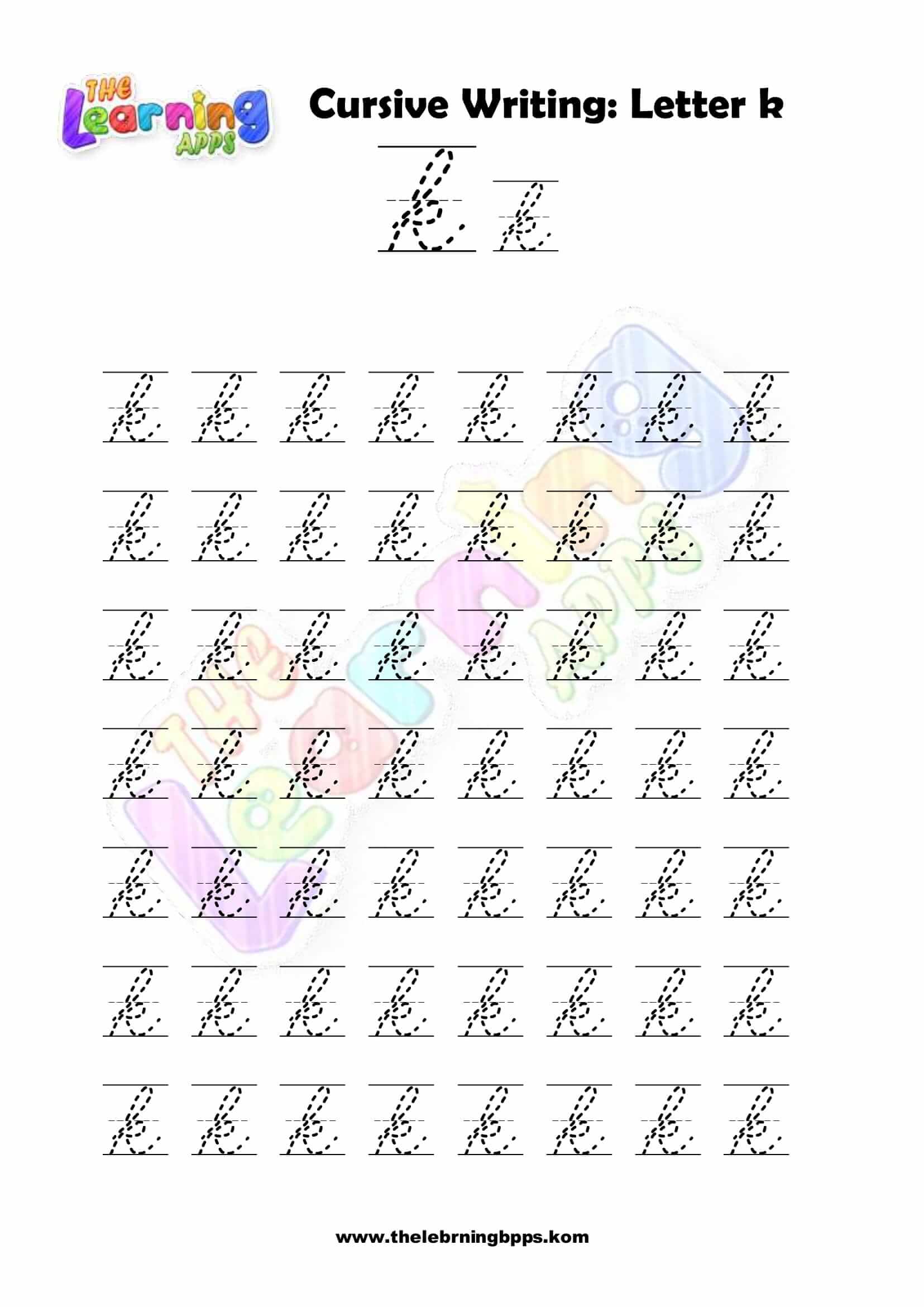 Free Printable Cursive Letter K Writing Grade 1 Worksheets Free Printable Cursive Letter K Writing Grade 1 Worksheets