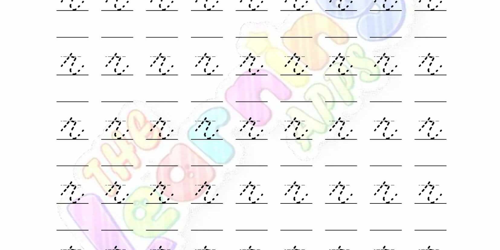 Free Printable Cursive Letter R Writing Grade 1 Worksheets