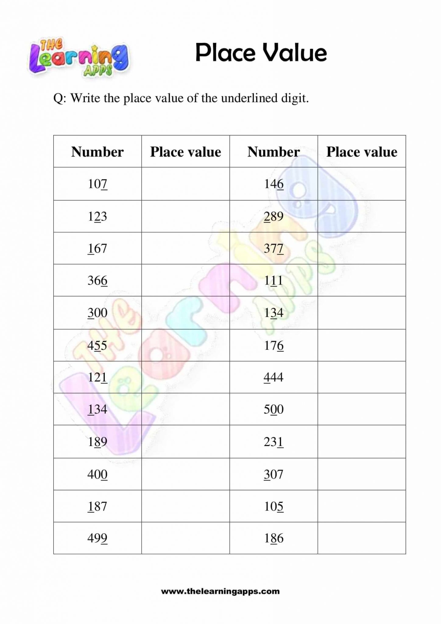 Free Printable Place Value Grade 2 Worksheets 02