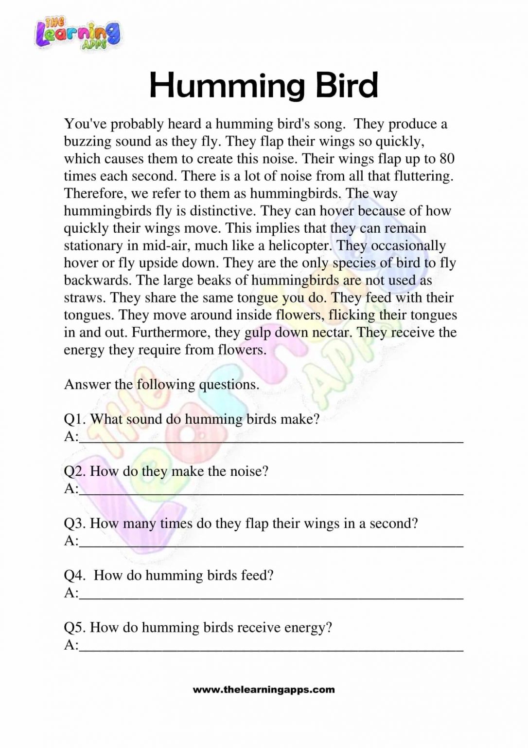 Free Non Fiction Reading Passages Worksheets for Grade 2