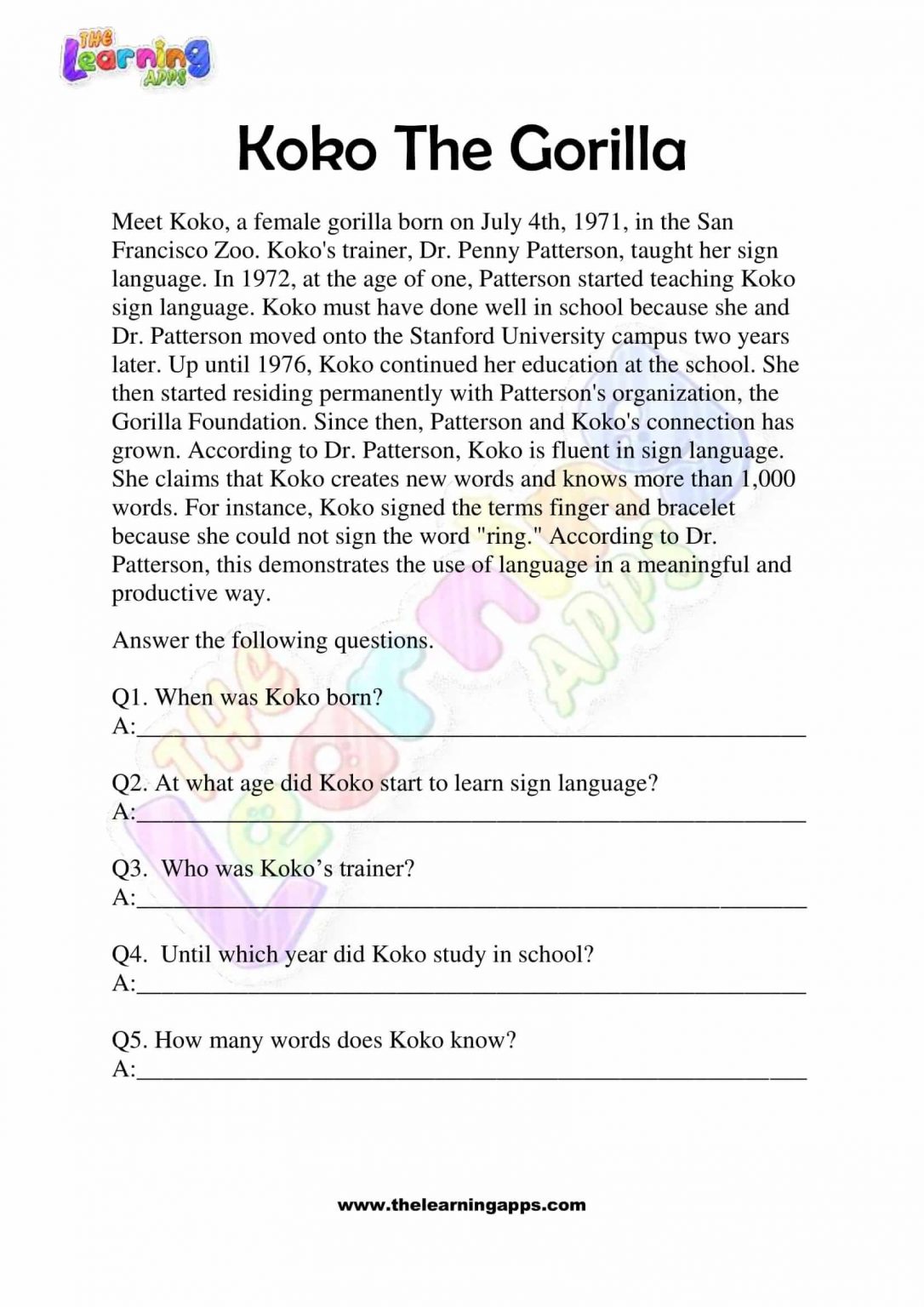 Free Non Fiction Reading Passages Worksheets for Grade 2