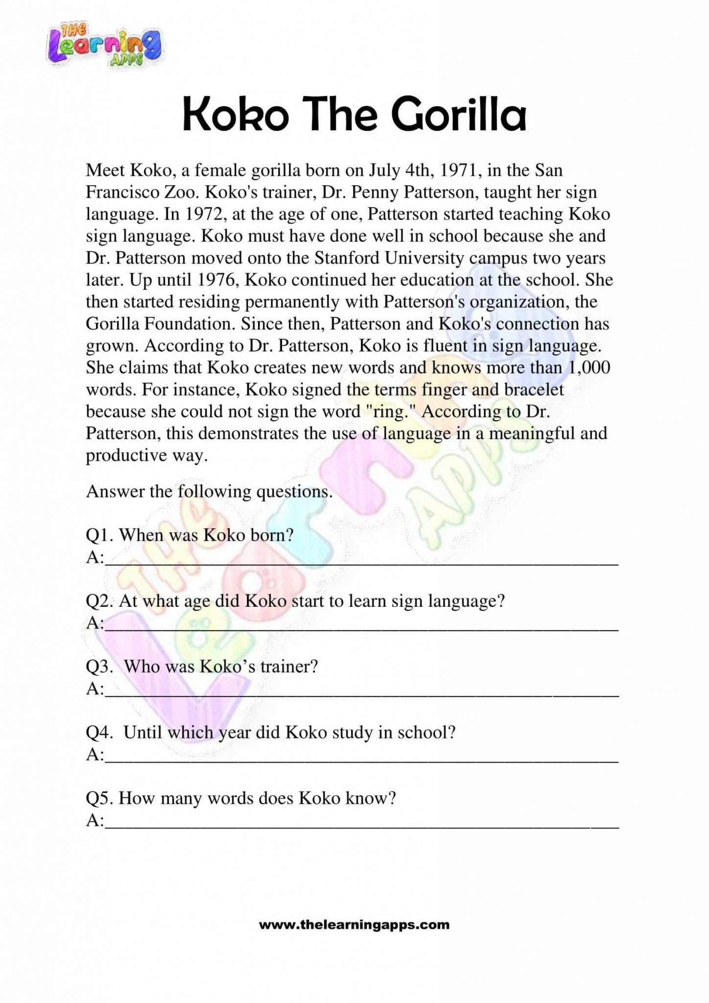Free Non Fiction Reading Passages Worksheets for Grade 2