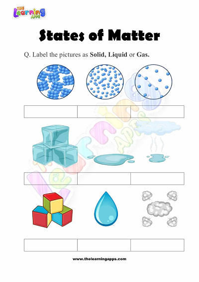 States Of Matter Worksheet 3rd Grade States Of Matter Worksheets
