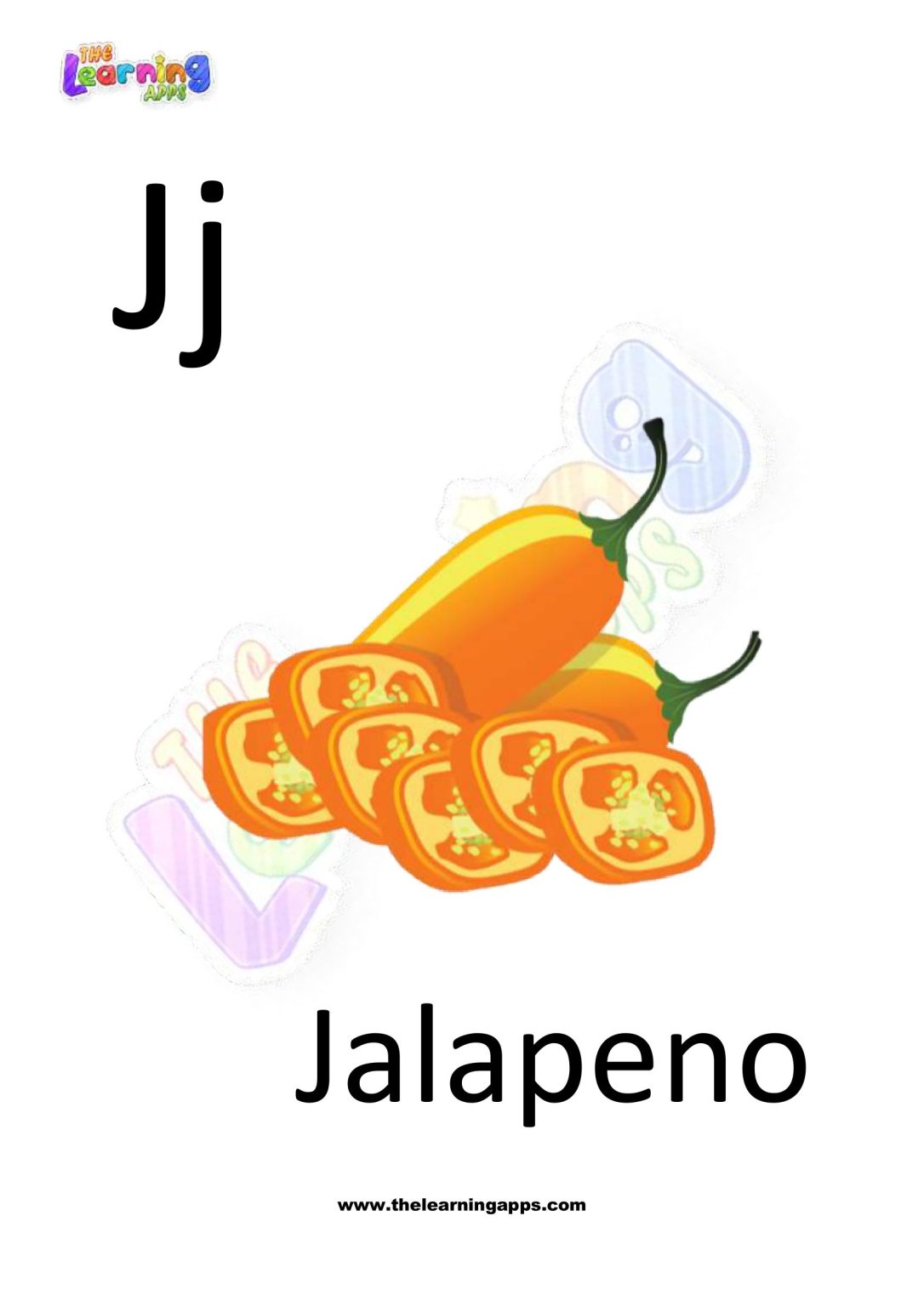 Try our free printable ABC Vegetable Worksheet J for kids