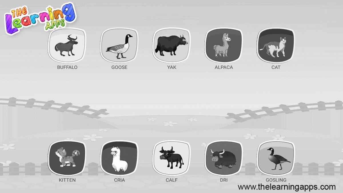 Farm Animal Matching Printable Worksheets for Kids