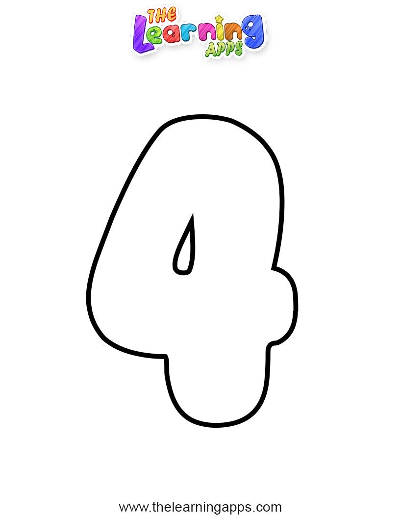 Printable Bubble Numbers for Kids - Bubble Numbers Printable