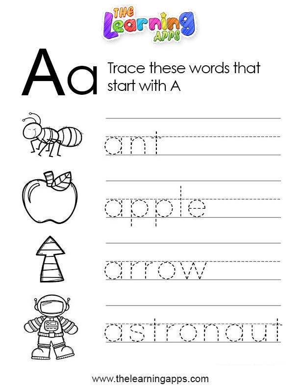 Letter A Worksheets for Kids - Free Printables of Letter A