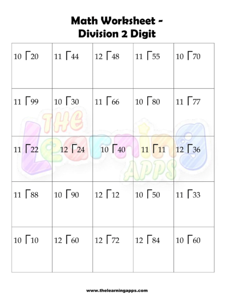 Free Printable Division Worksheets for Kids