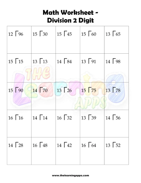 Free Printable Division Worksheets for Kids