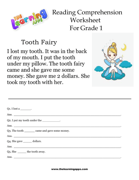 1st Grade Reading Comprehension Worksheets for Free