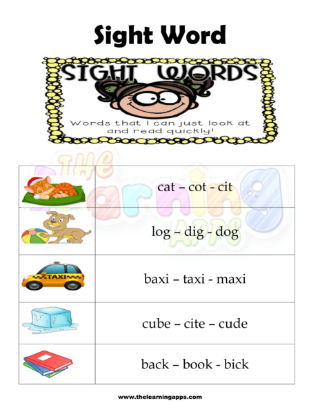 Free Sight Word Worksheets and Printables for Kids